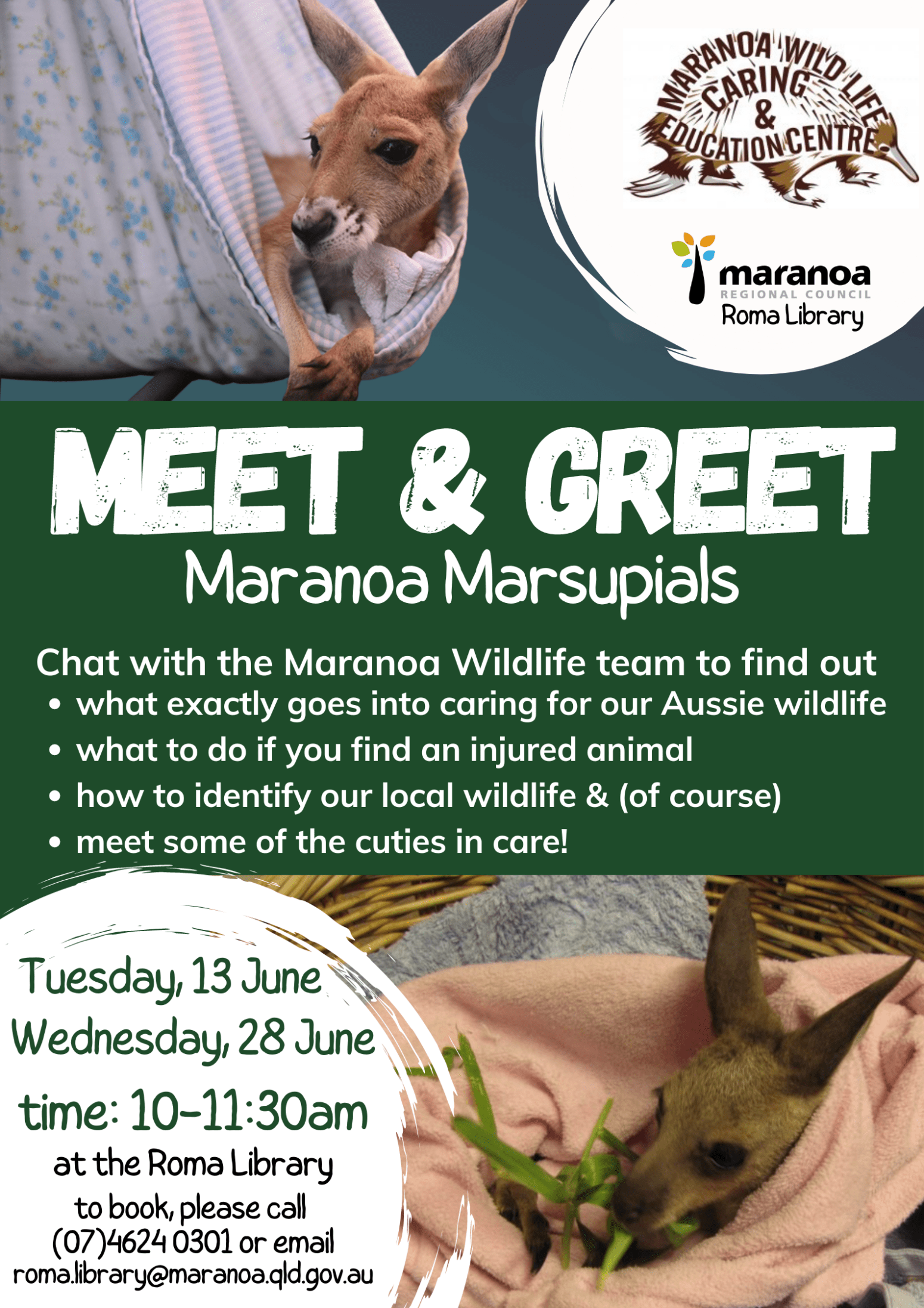 Maranoa Marsupials Meet & Greet - Roma Revealed
